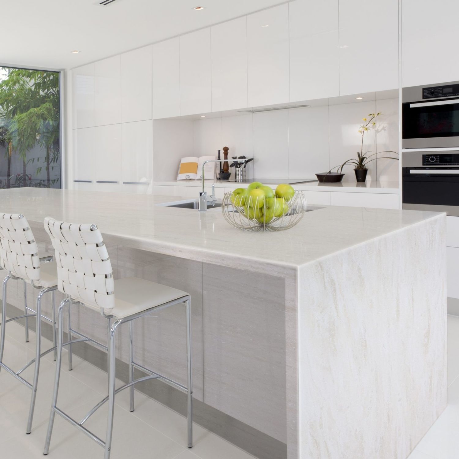 Interior decorative panel - Duostone - Durasein - cover / Solid Surface / smooth