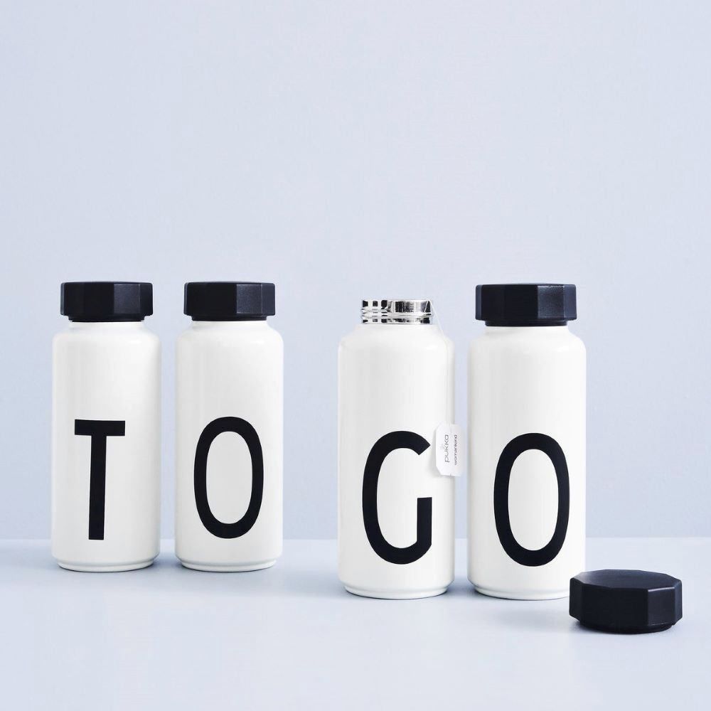 Stainless steel bottle - Personal Insulated A-Z - DESIGN LETTERS ApS
