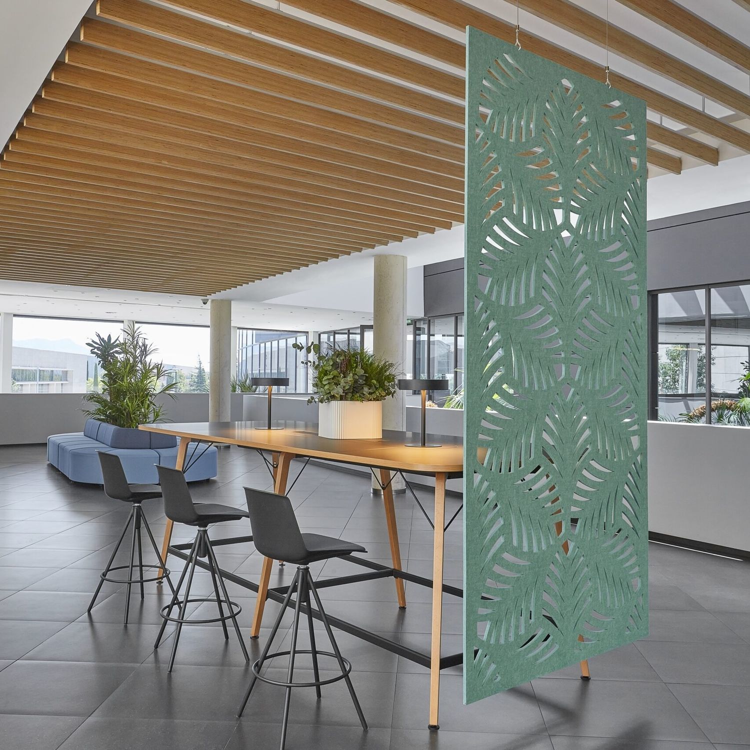 Acoustic wall panel - Die Cut - ECOcero - for room divider / PET ...