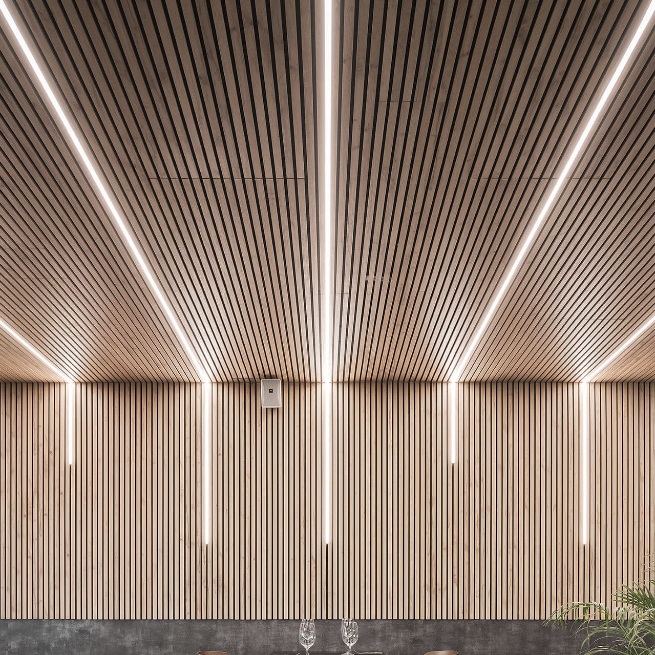 Acoustic wall panel - ECOnordik - ECOcero - for ceiling / MDF / PET