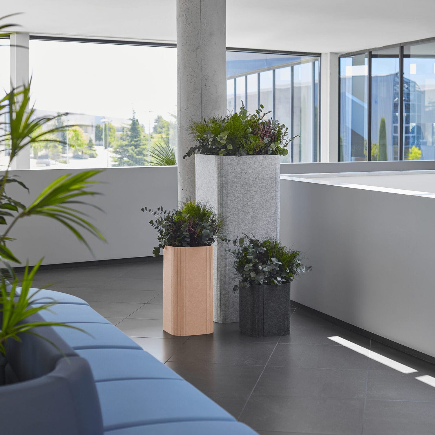 Polyester fiber plant pot - OTOgreen - ECOcero - rectangular / home ...