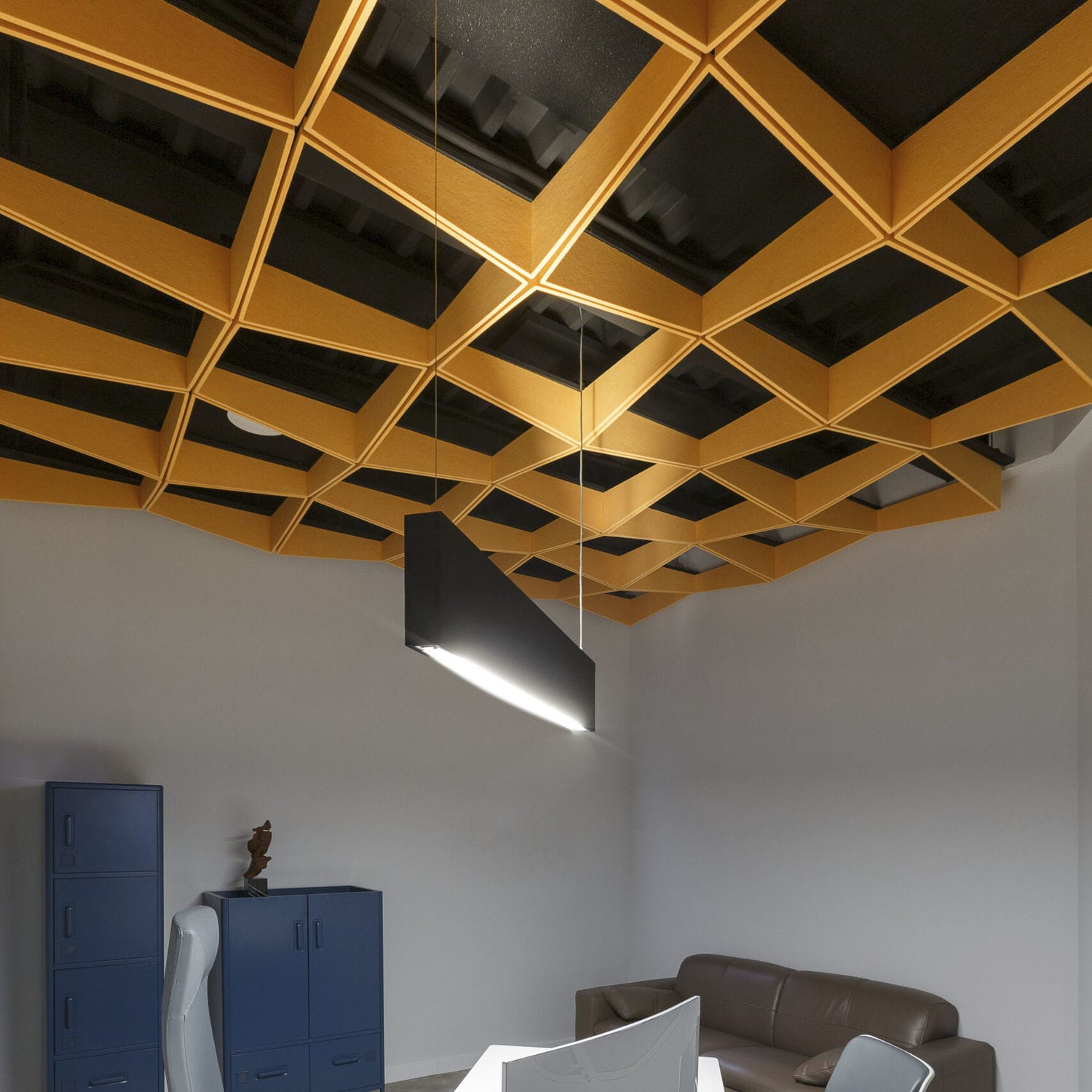 Recycled plastic acoustic baffle - ECOimagine - ECOcero - hanging ...