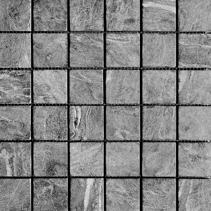 Natural stone mosaic tile - CARBONE TUMBLED - Terra Natural - sawn ...