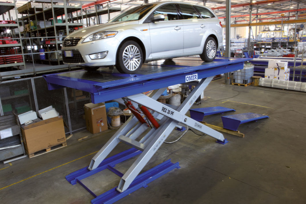 Car lifting platform - REX PF - O.ME.R. SpA - maintenance / for ...