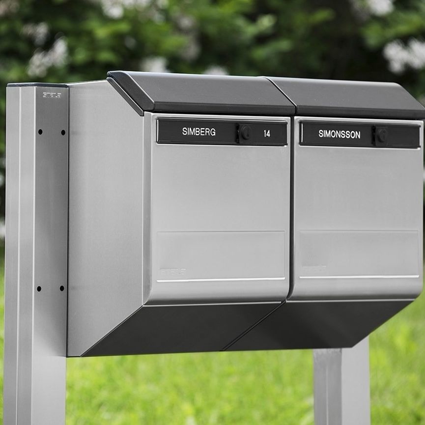 Wall-mounted mailbox - PL-3 - Stala - with post / individual