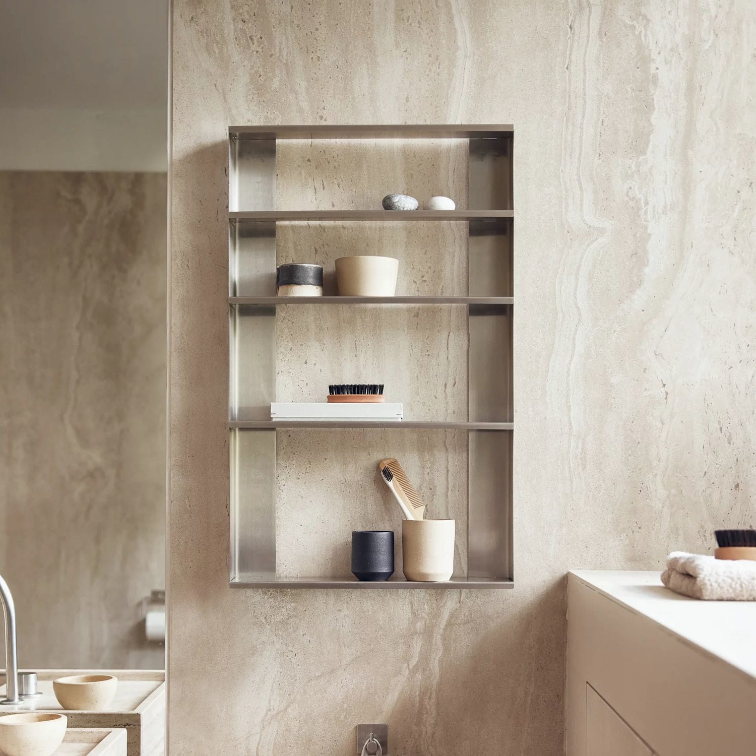 Wall-mounted shelf - Taper - FORM & REFINE - contemporary / stainless ...