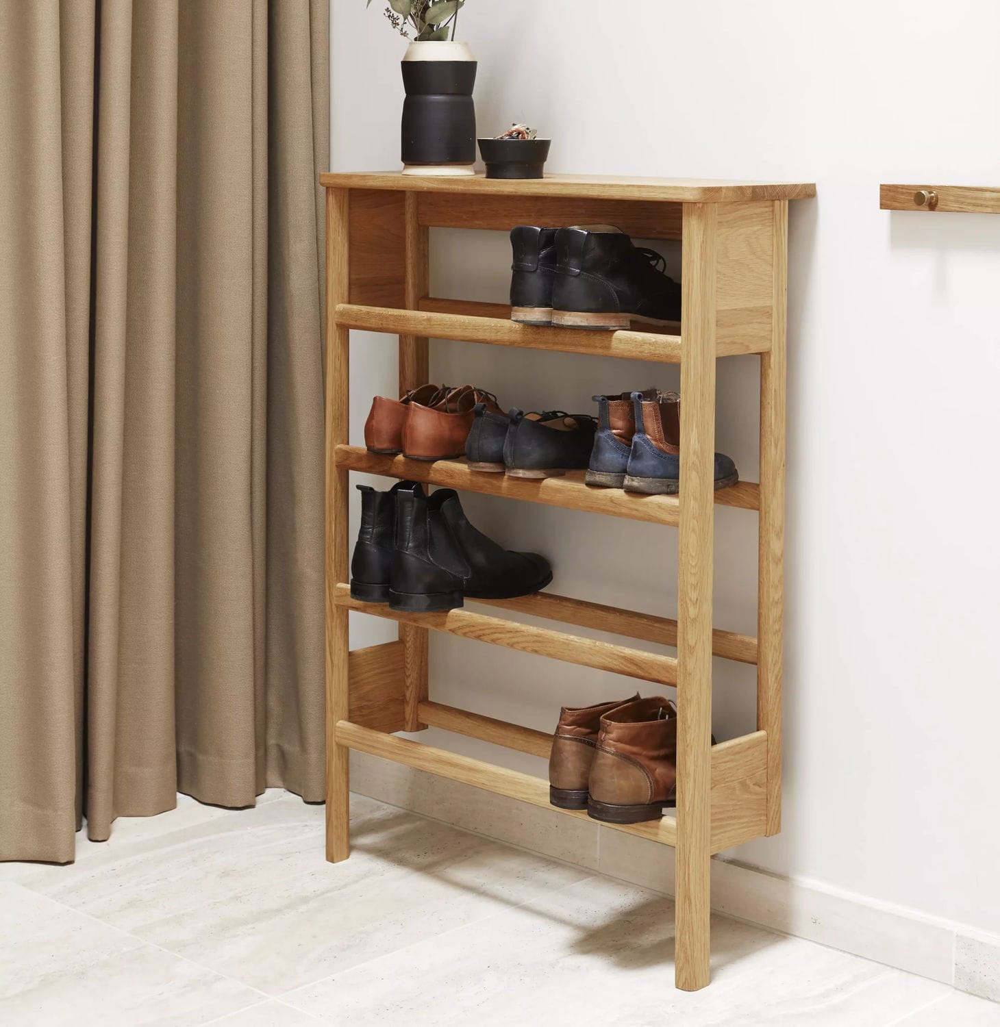 Contemporary shoe rack - A Line 72 - FORM & REFINE - wall-mounted / oak ...