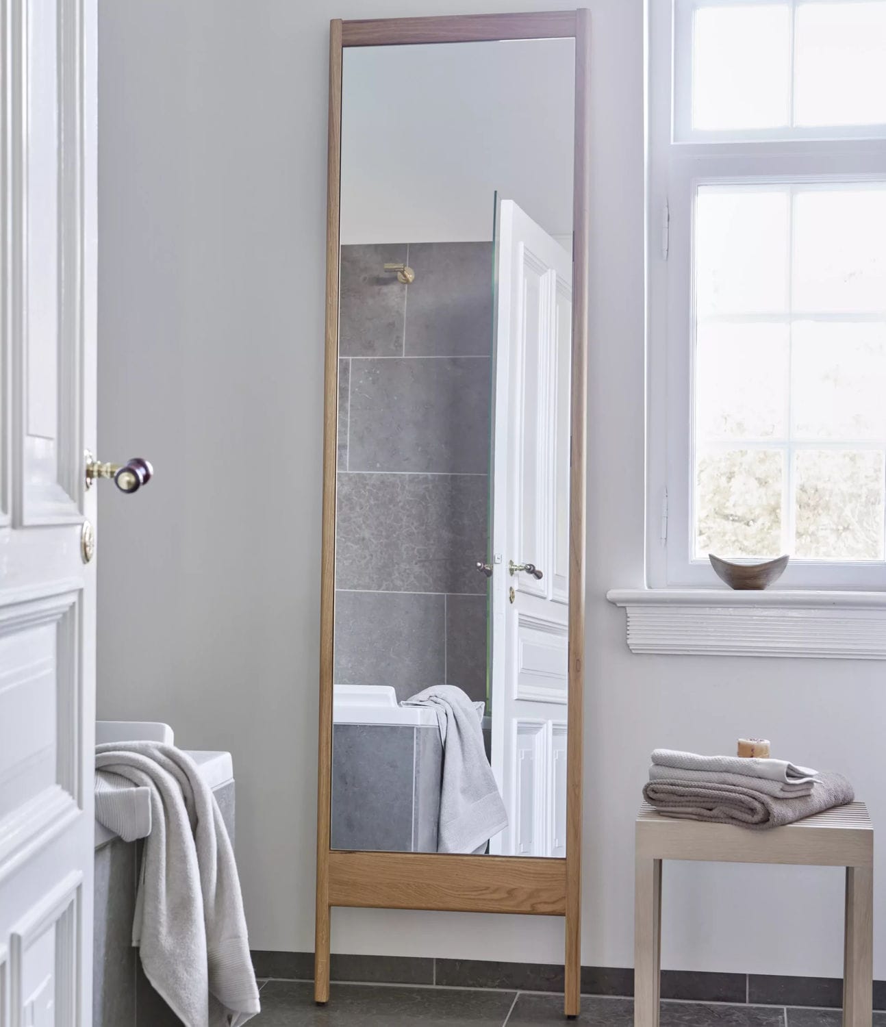 Floor-standing mirror - A Line - FORM & REFINE - contemporary ...