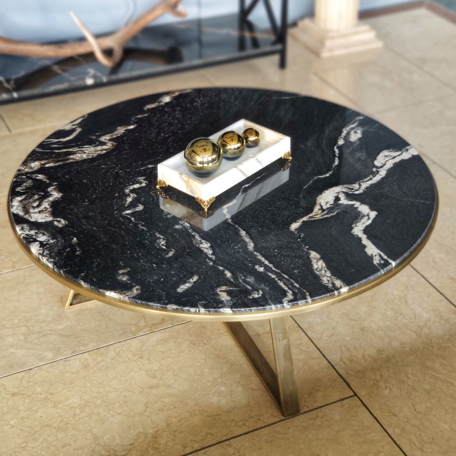 Contemporary coffee table - BELVEDERE - PASIFIK GRANIT - quartzite ...
