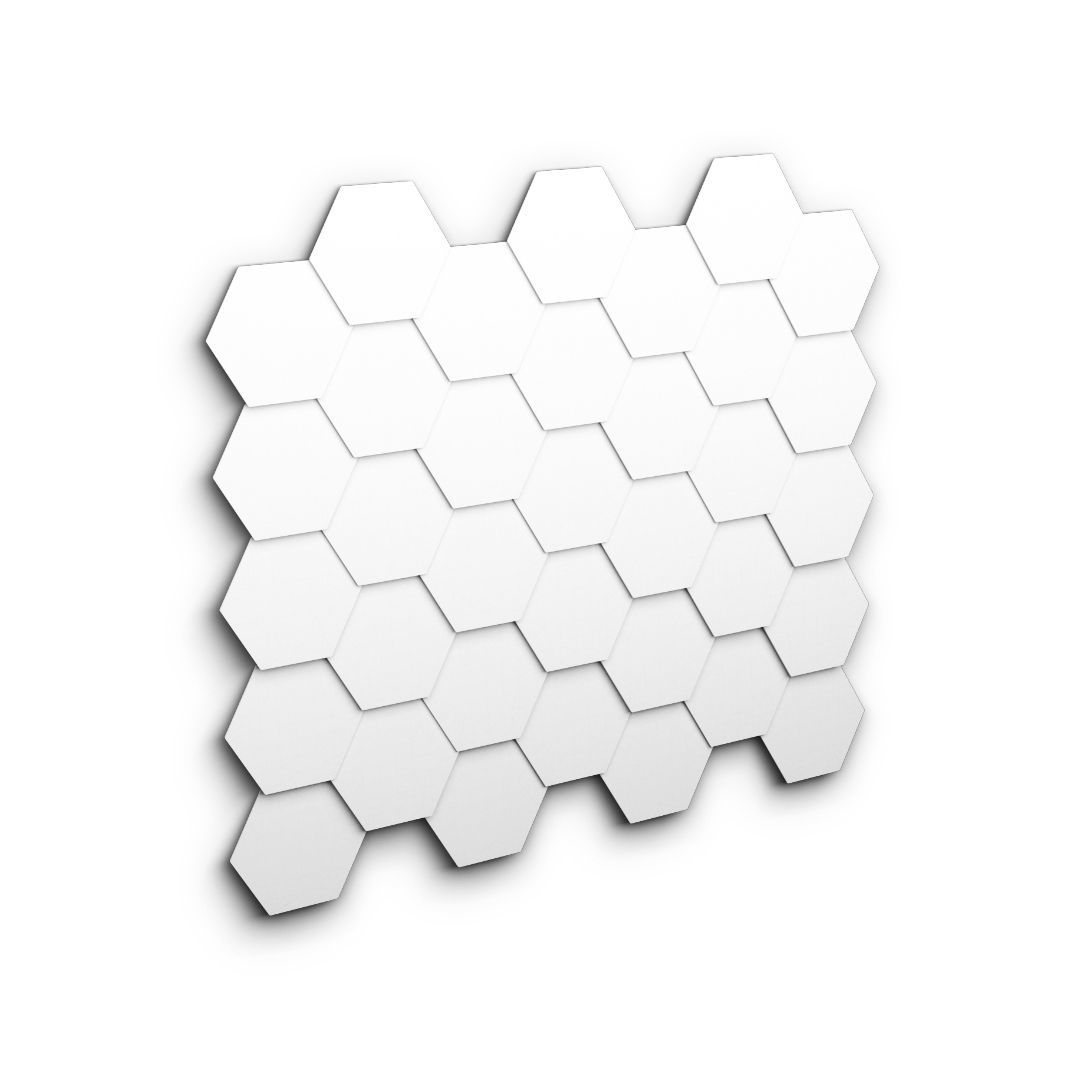 Metal wall cladding - HEXAGONAL - Axes in Excess - for facade ...