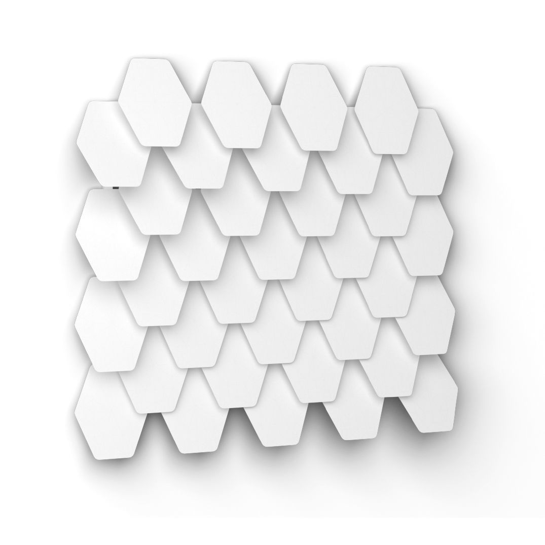 Shingle cladding - HEX-STRETCH - Axes in Excess - metal / canvas / vertical