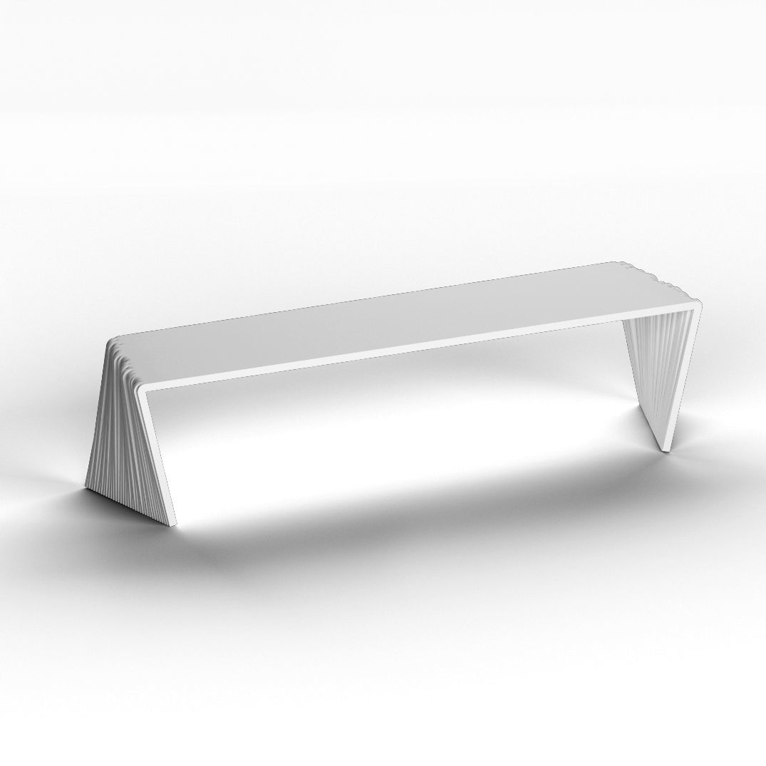 Contemporary bench - LUMINAFORMA - Axes in Excess - birch / wood / spruce