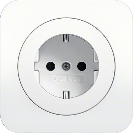 Power socket - R.1 - Berker - data / TV / telephone