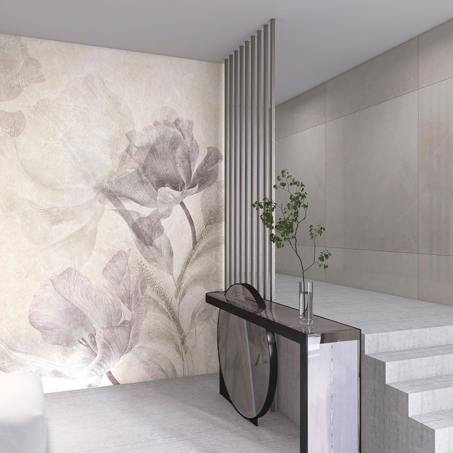 Contemporary wallpaper - DAME - rimura Srl - fiberglass / polyester / vinyl