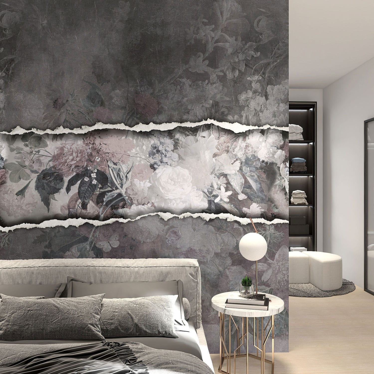 Contemporary wallpaper - REVELATION - rimura Srl - fabric / fiberglass ...