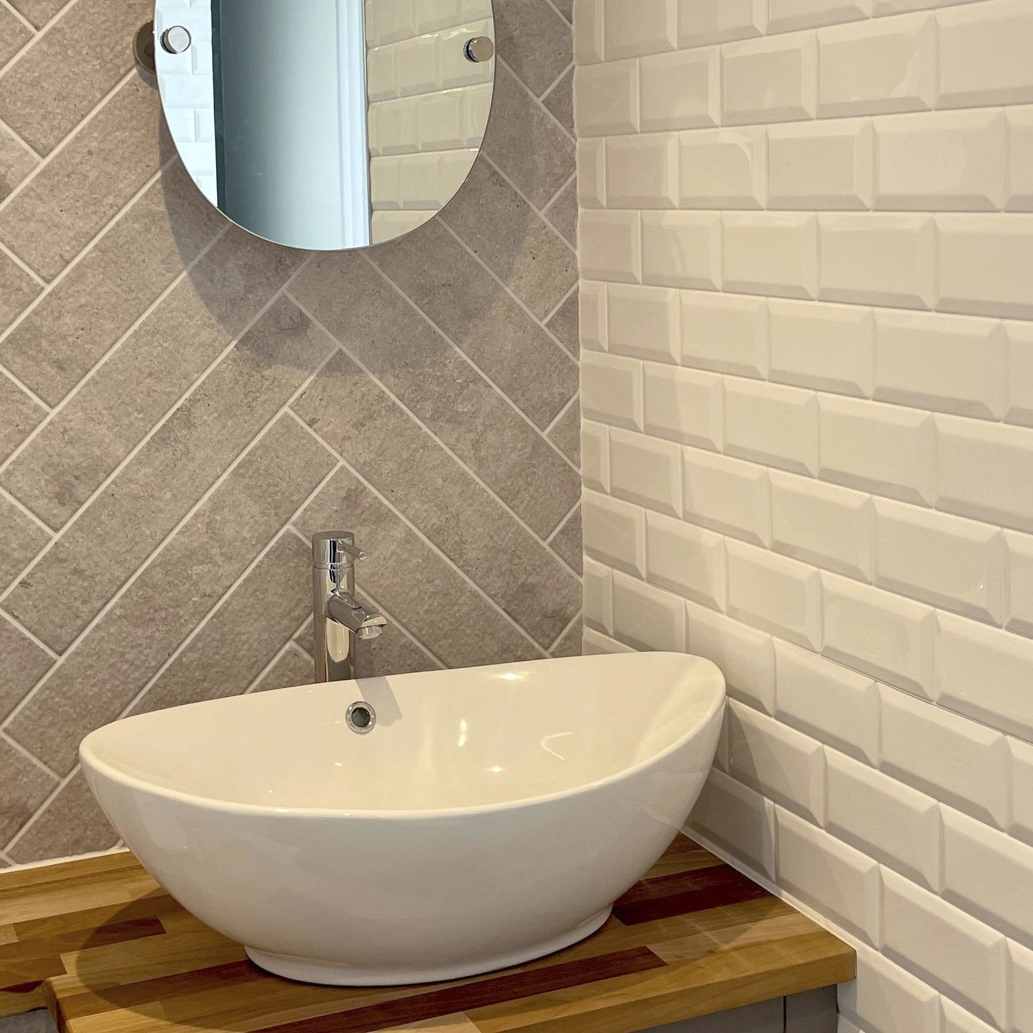 Interior wall-covering - BEVEL METRO TILE - RECO SURFACES LTD - stone ...