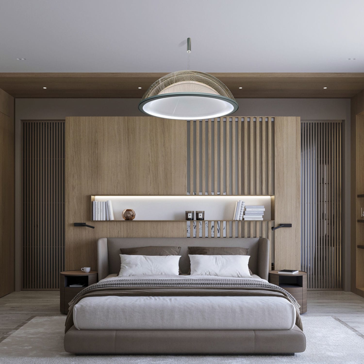 Pendant lamp - KUPOLO - ArchilumO B.V. - metal / glass / contemporary