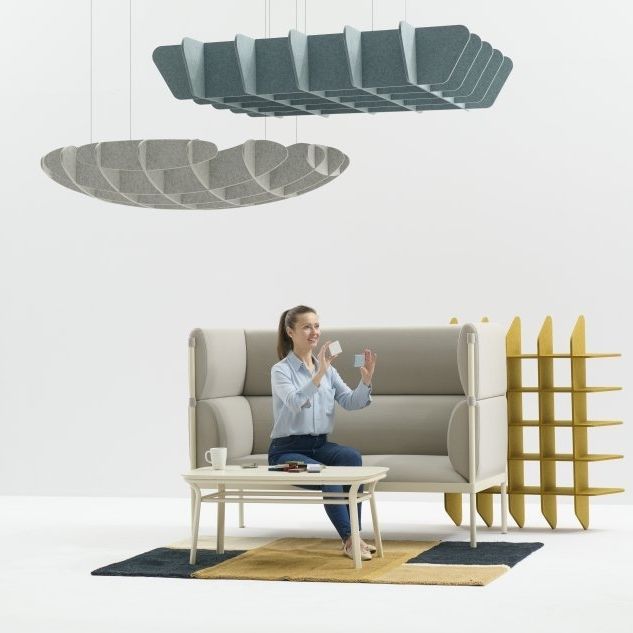 Acoustic panel - HASH - flexxica - ceiling / construction / absorption