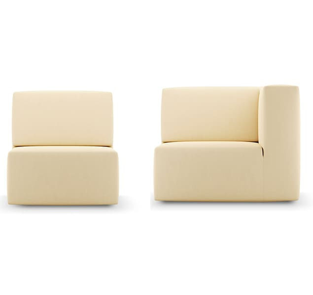 Contemporary sofa - CUBA - LILIPOPART - fabric / modular / beige