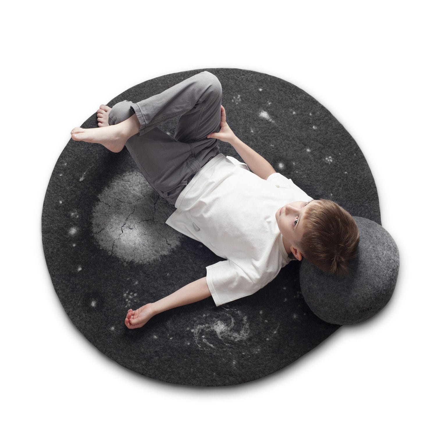 Contemporary rug - COSMO - Katsu Stones - patterned / wool / rectangular