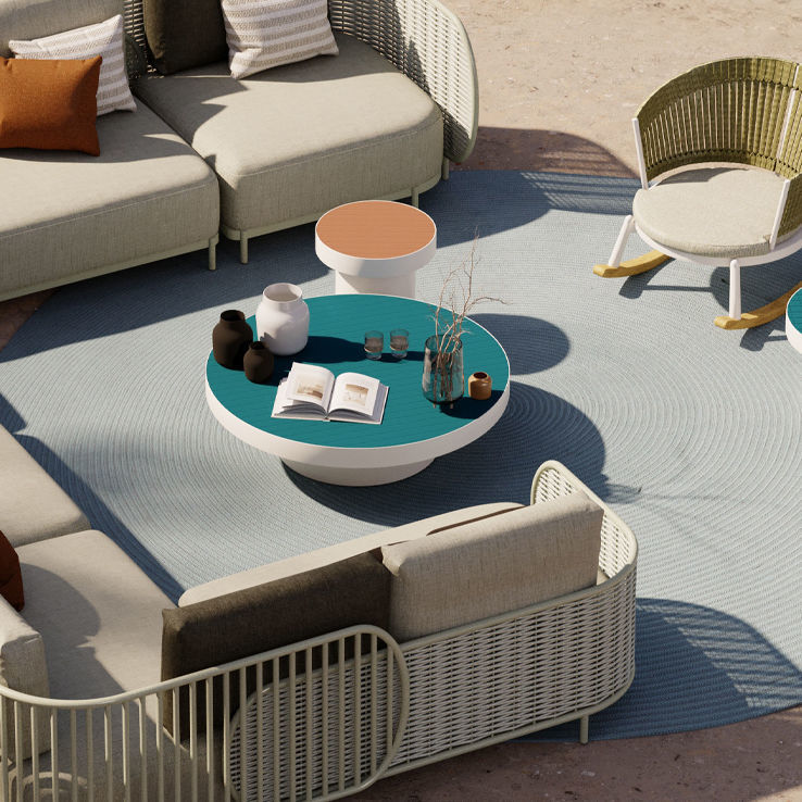 Contemporary rug - YUNN MOD.1 - Yaaz - plain / polypropylene / rectangular