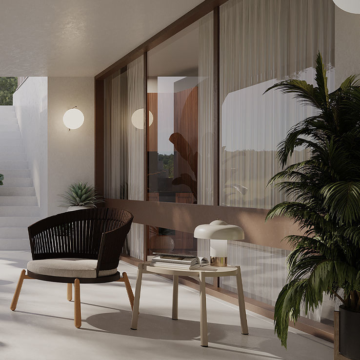 Contemporary coffee table - TURTLE - Yaaz - aluminum / aluminum base / round