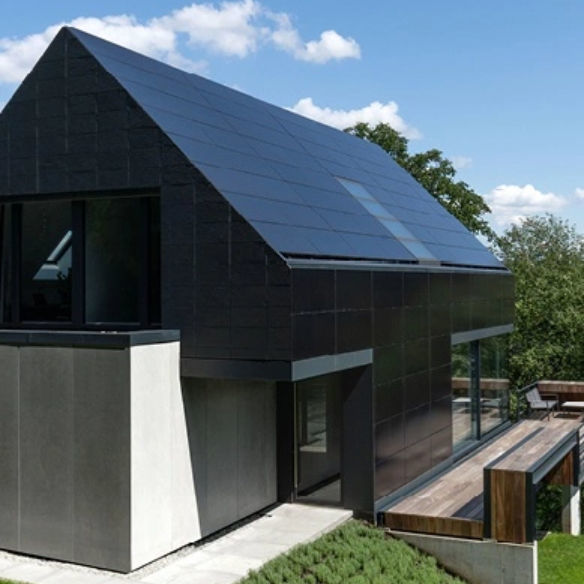 Thin-film PV panel - Avancis - for heating / colored / dual-lens