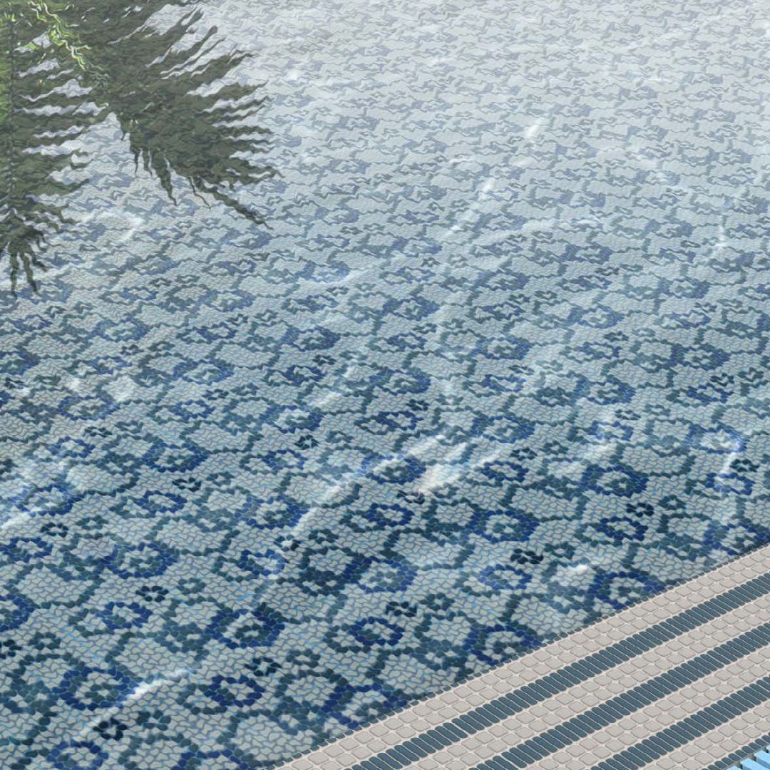 Indoor mosaic tile - Tessere Srl - outdoor / pool / wall