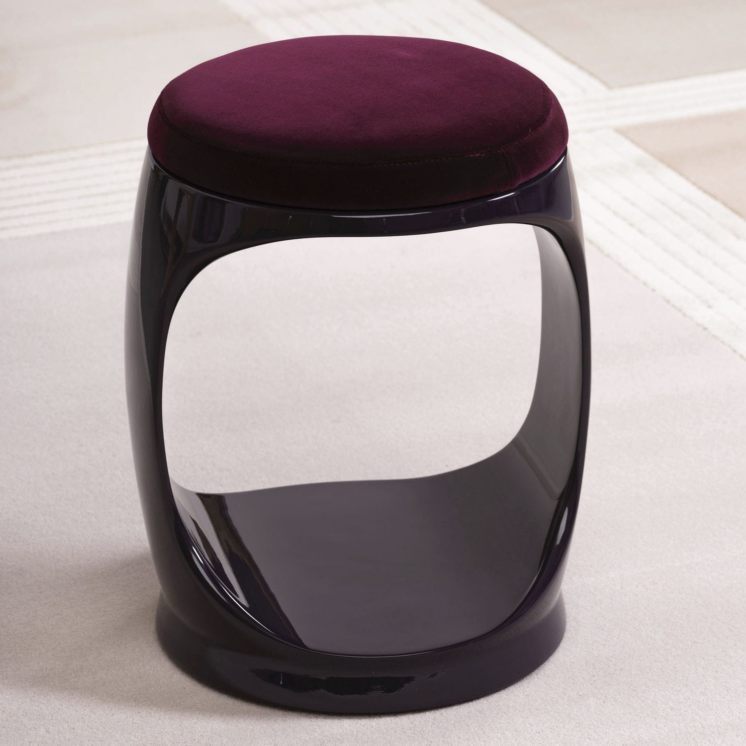 Contemporary stool - Signet Ring B10013 - Softicated - velvet ...