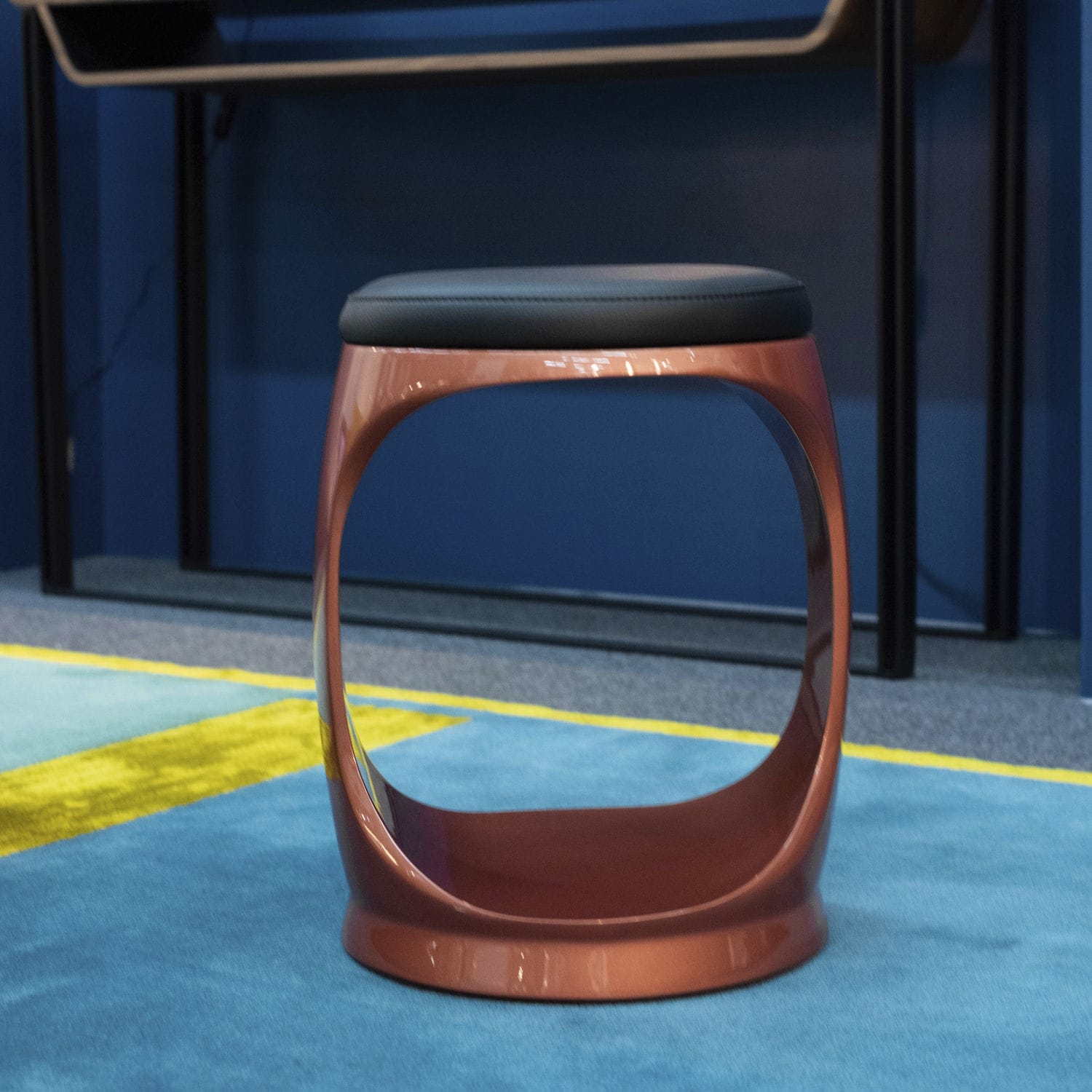 Contemporary stool - Signet Ring B10003 Copper - Softicated - leather ...