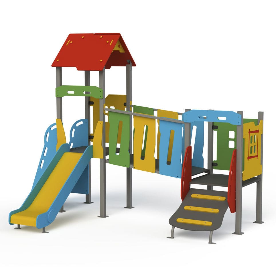 Playground structure - GPL18 - GOTINSHTAIN EOOD - metal / HDPE / modular