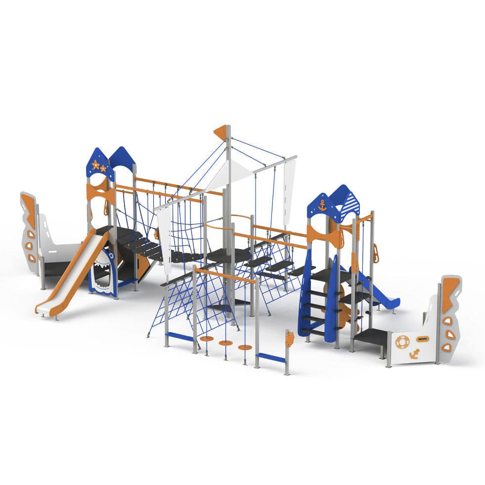 Playground structure - GPS02 - GOTINSHTAIN EOOD - metal / HDPE / modular