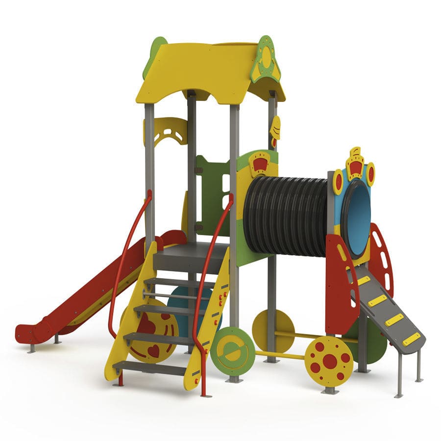 Playground structure - TP01 - GOTINSHTAIN EOOD - metal / HDPE / modular