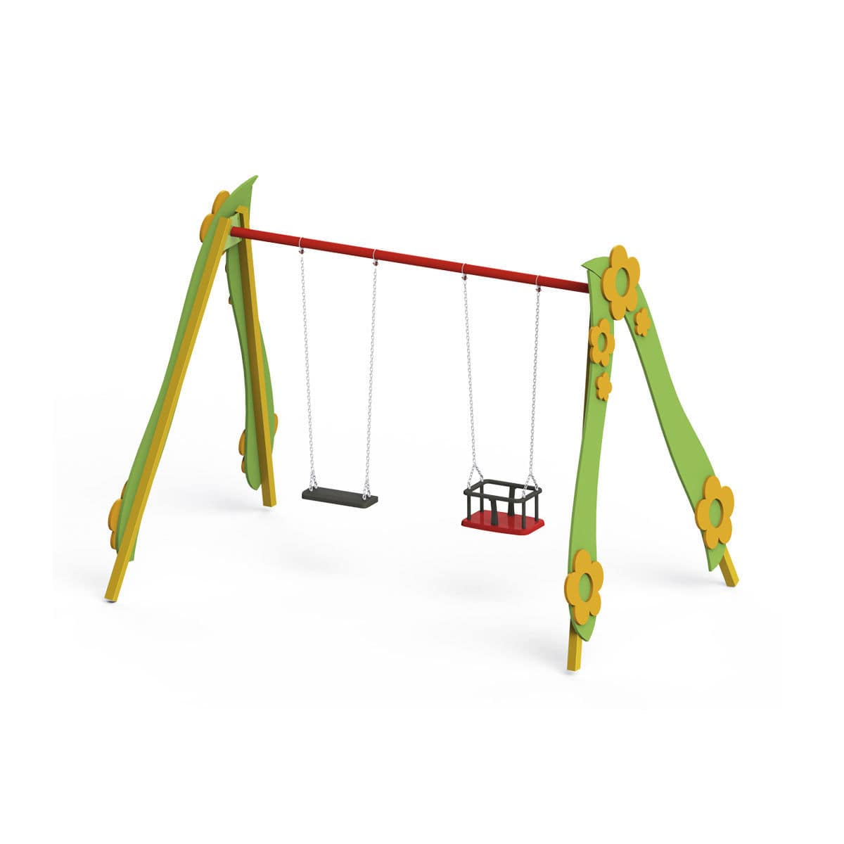 Metal swing - GED21 - GOTINSHTAIN EOOD - HDPE / playground / double