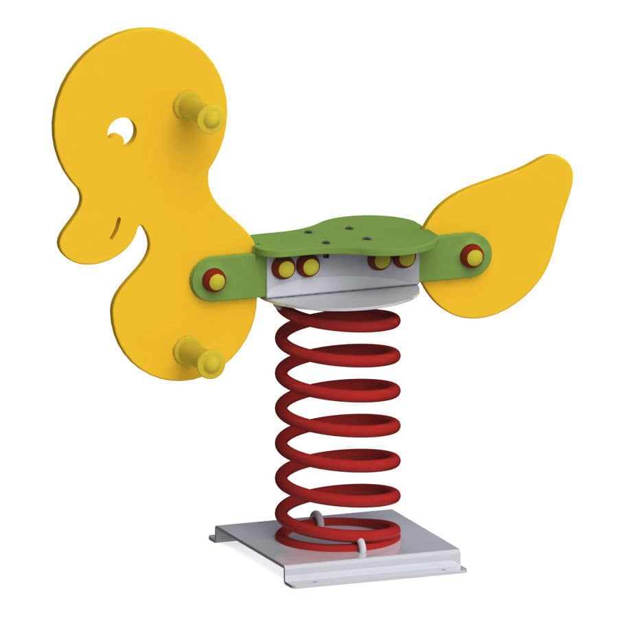 Metal spring rocker - G003 - GOTINSHTAIN EOOD - HDPE / animal / 1-seat