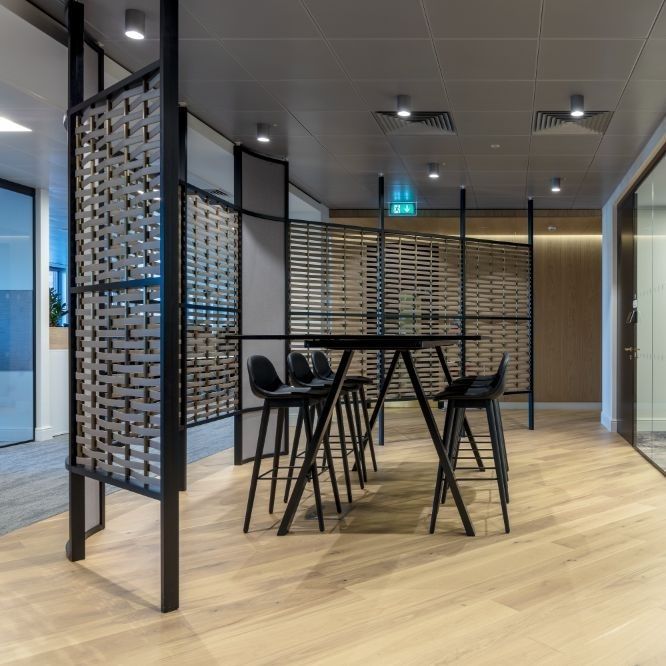 Metal room divider - Specialist Joinery Group - commercial / modular ...