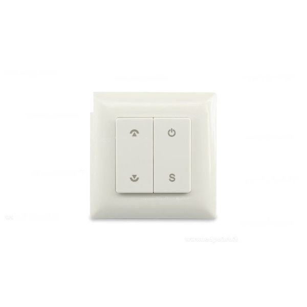 Light switch - SK-PF1 - Ledpoint - push-button / recessed / double