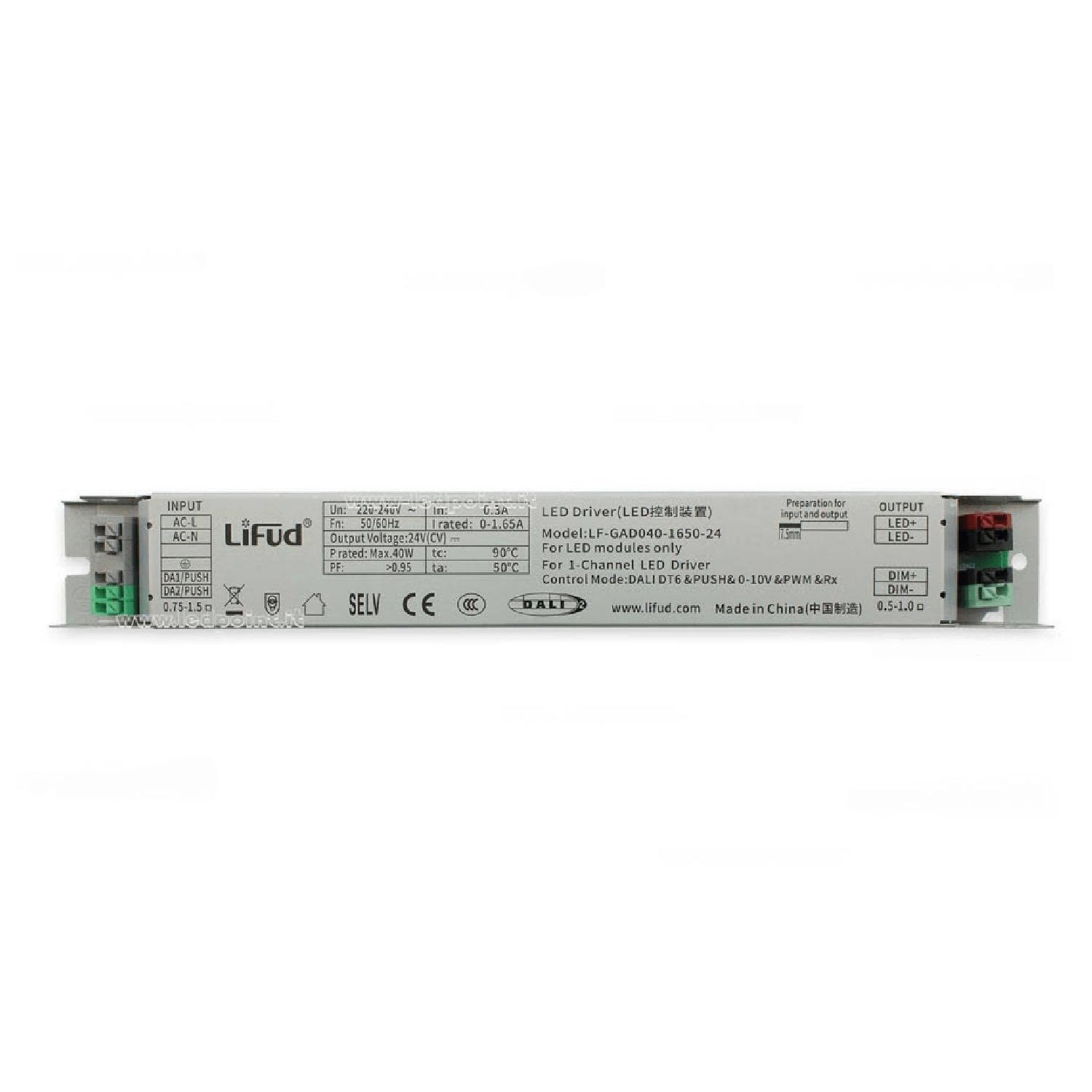AC/AC power supply - PW-LF40-24-GAD - Ledpoint - built-in / single ...