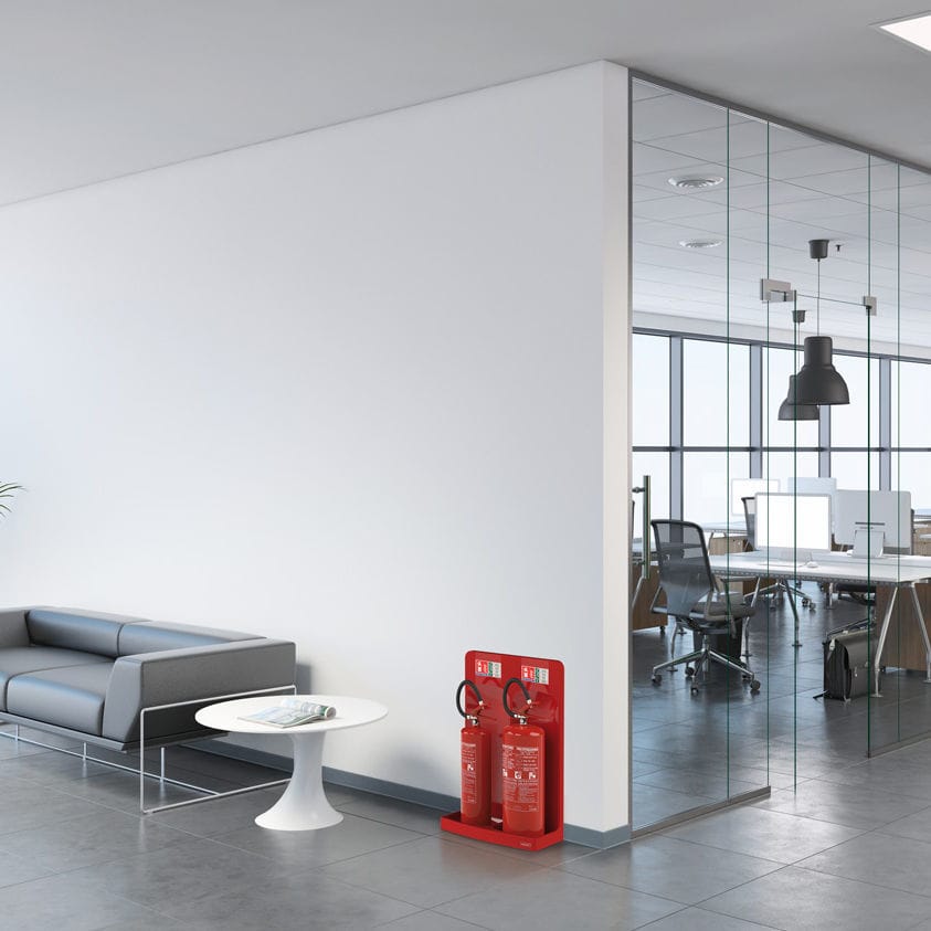 Polypropylene fire extinguisher stand - Frame - DAKEN SPA - red / free ...