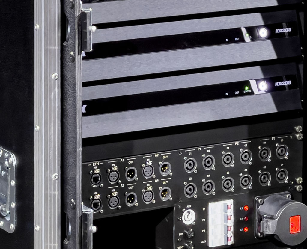 Passive amplifier - K-RACK-M-208 - K-array - audio / connected