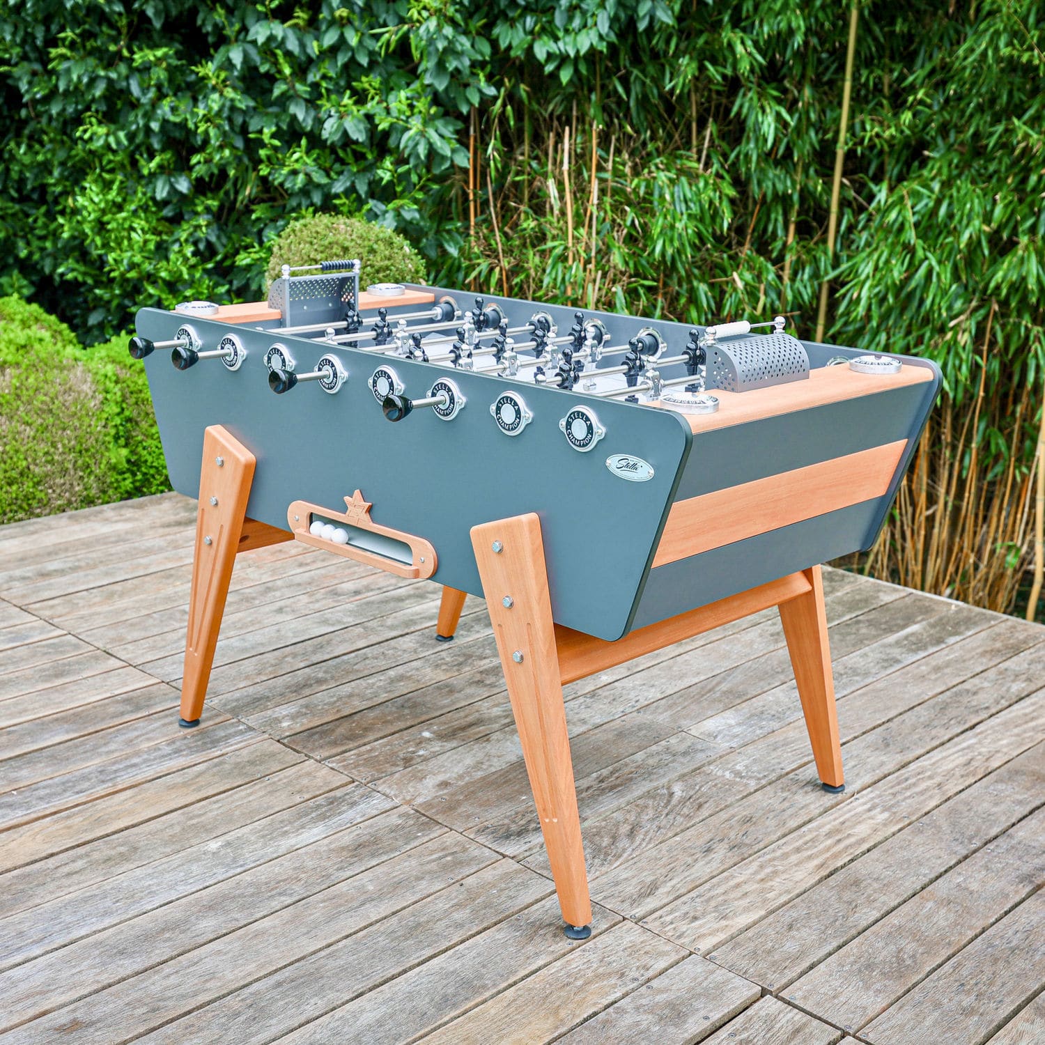 Outdoor foosball table - Millesime Anthracite - STELLA BABY-FOOT ...