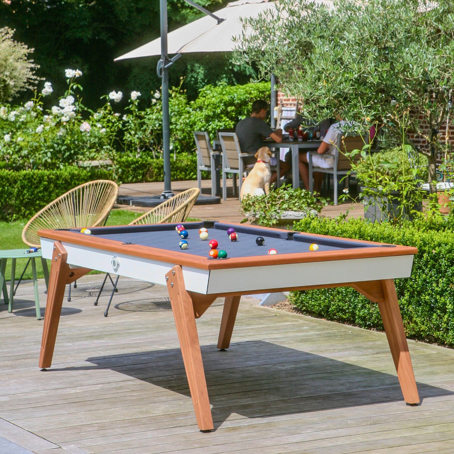 Outdoor pool table - Millesime - STELLA BABY-FOOT & BILLARDS ...