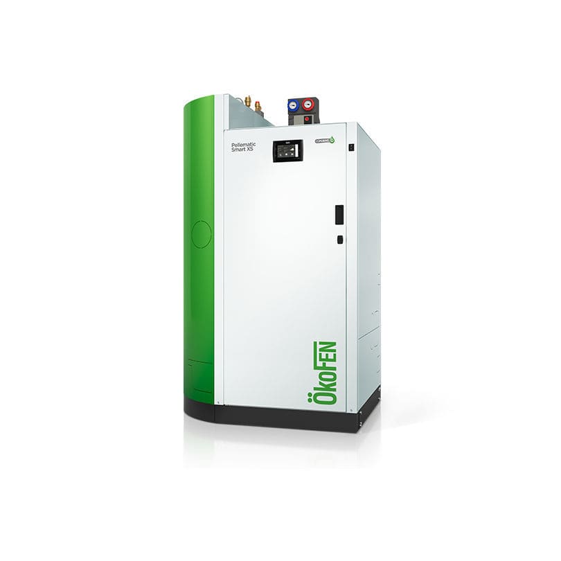 Solar boiler - Pellematic Smart XS - oekofen - pellet / with water ...