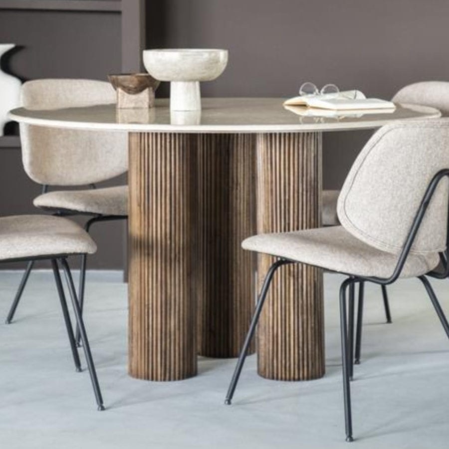 Contemporary dining table - XAVI - TRUST MOBILIER - wooden / wooden ...