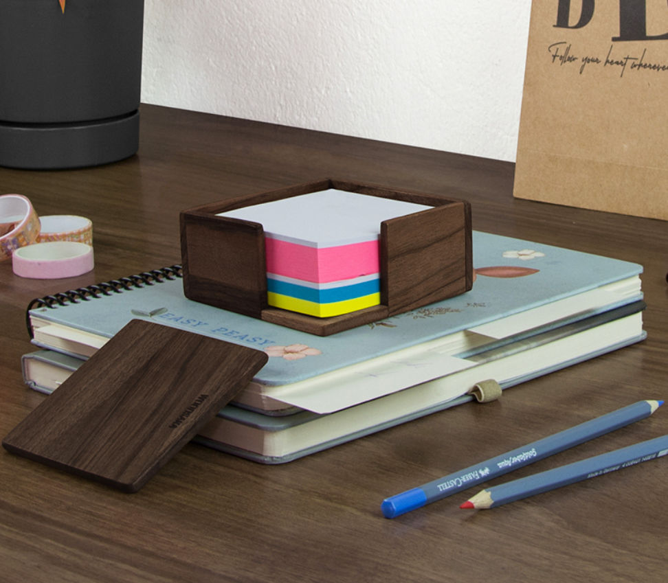 Walnut desk organizer - BK010 - WOODSAKA KFT.