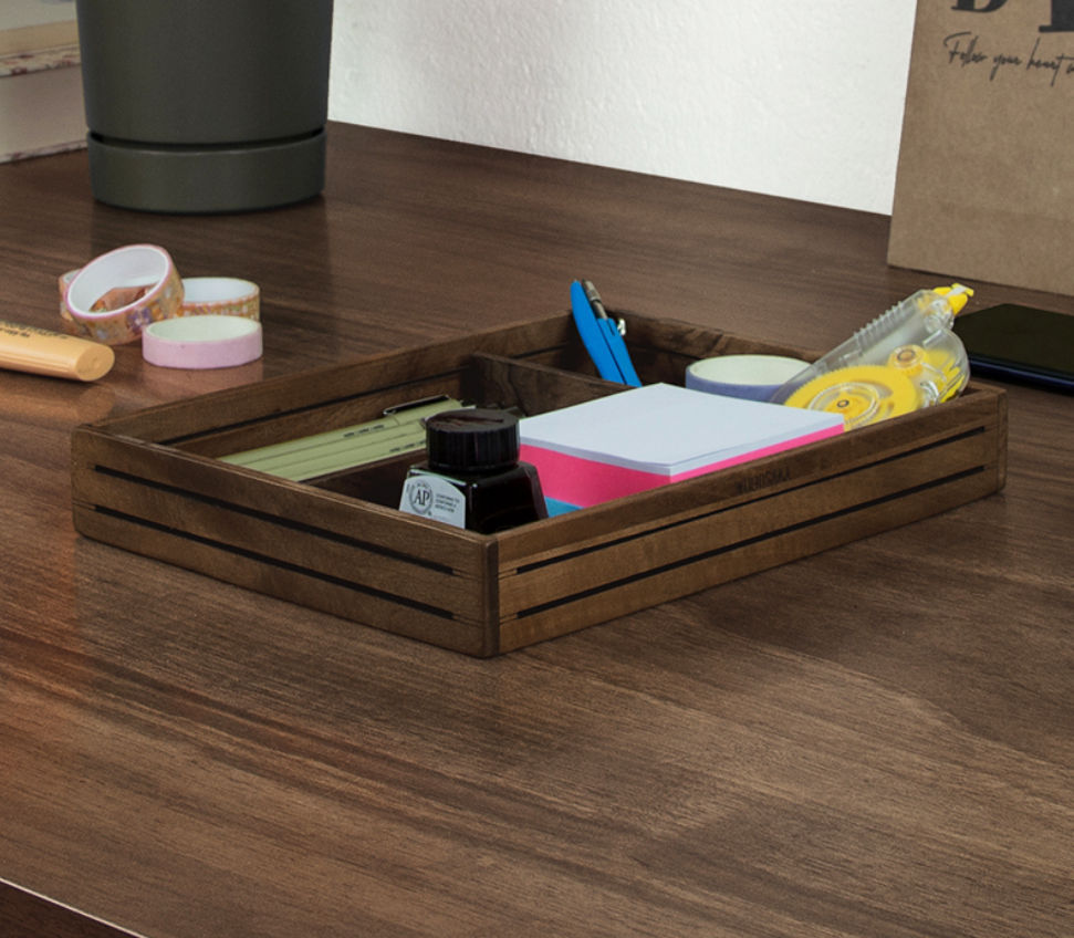 Walnut desk organizer - 3L375 - WOODSAKA KFT.