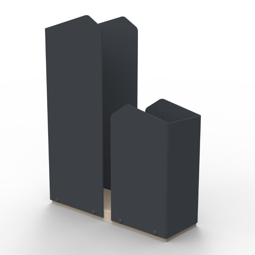 Contemporary magazine rack - MTS101 - WOODSAKA KFT. - commercial ...