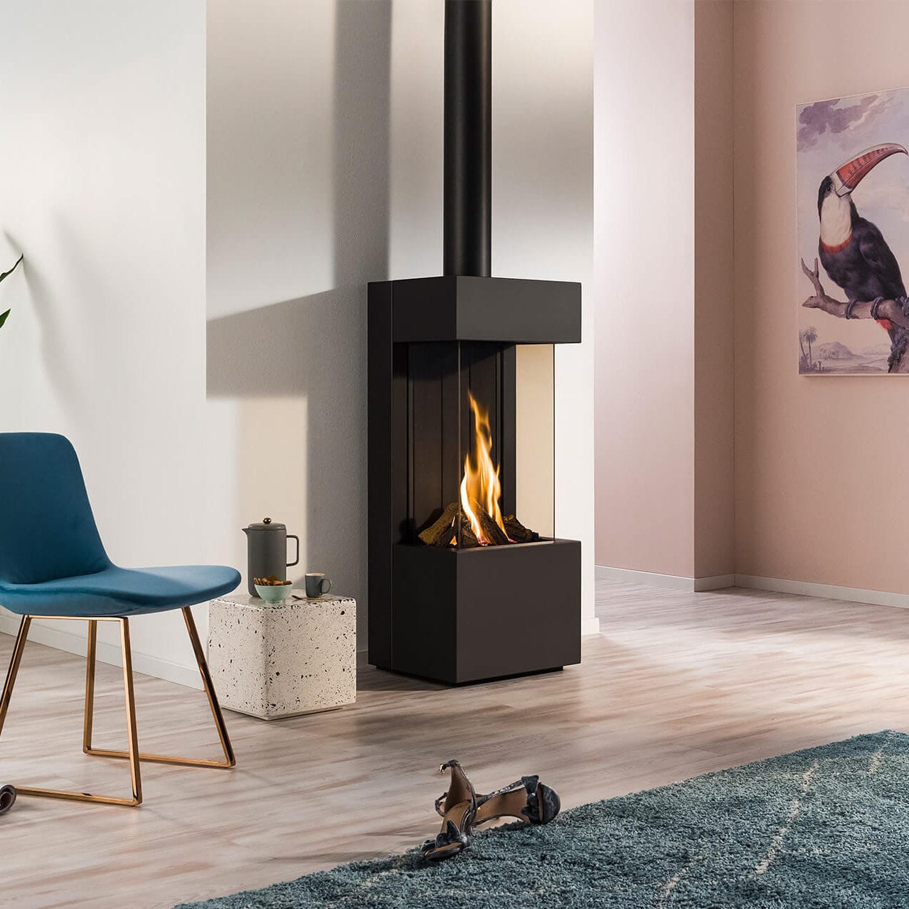 Gas fireplace - Trimline Quartz - thermoCet International BV - free ...