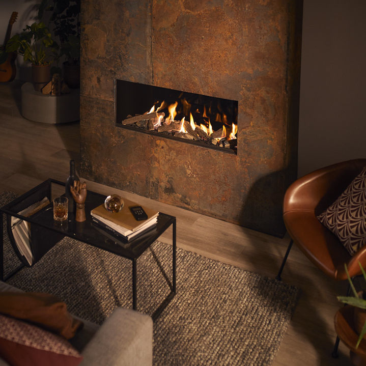 Gas fireplace - Trimline 100 Front - thermoCet International BV - built ...