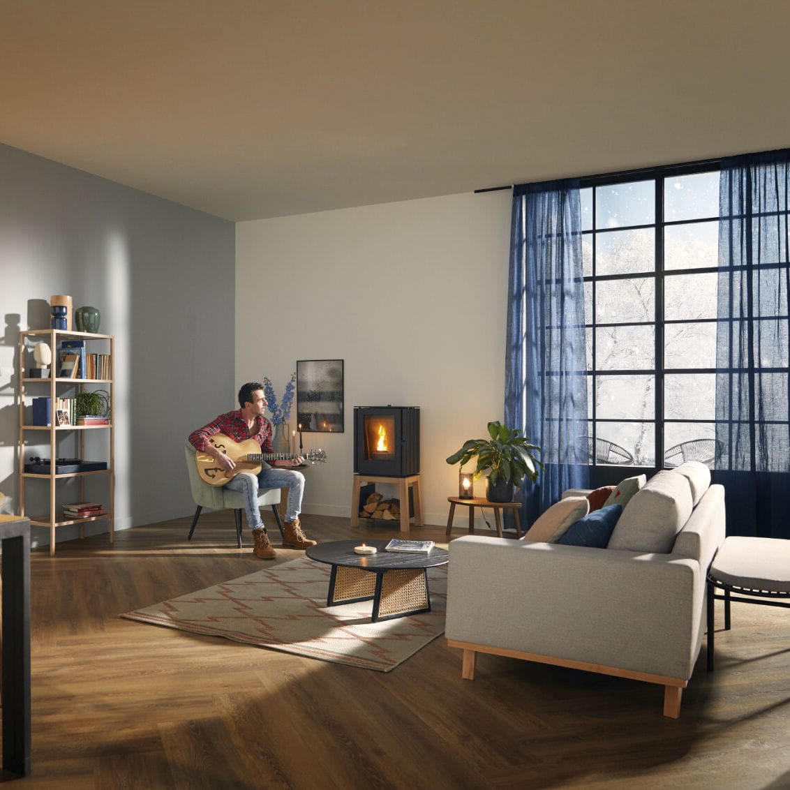 Pellet heating stove - Woody Loft - thermoCet International BV - 5 kW ...